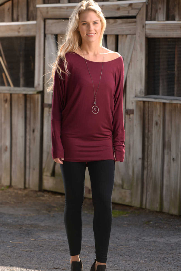 Dolman Shirt - Get the Inside Scoop - Sweetheart Apparel